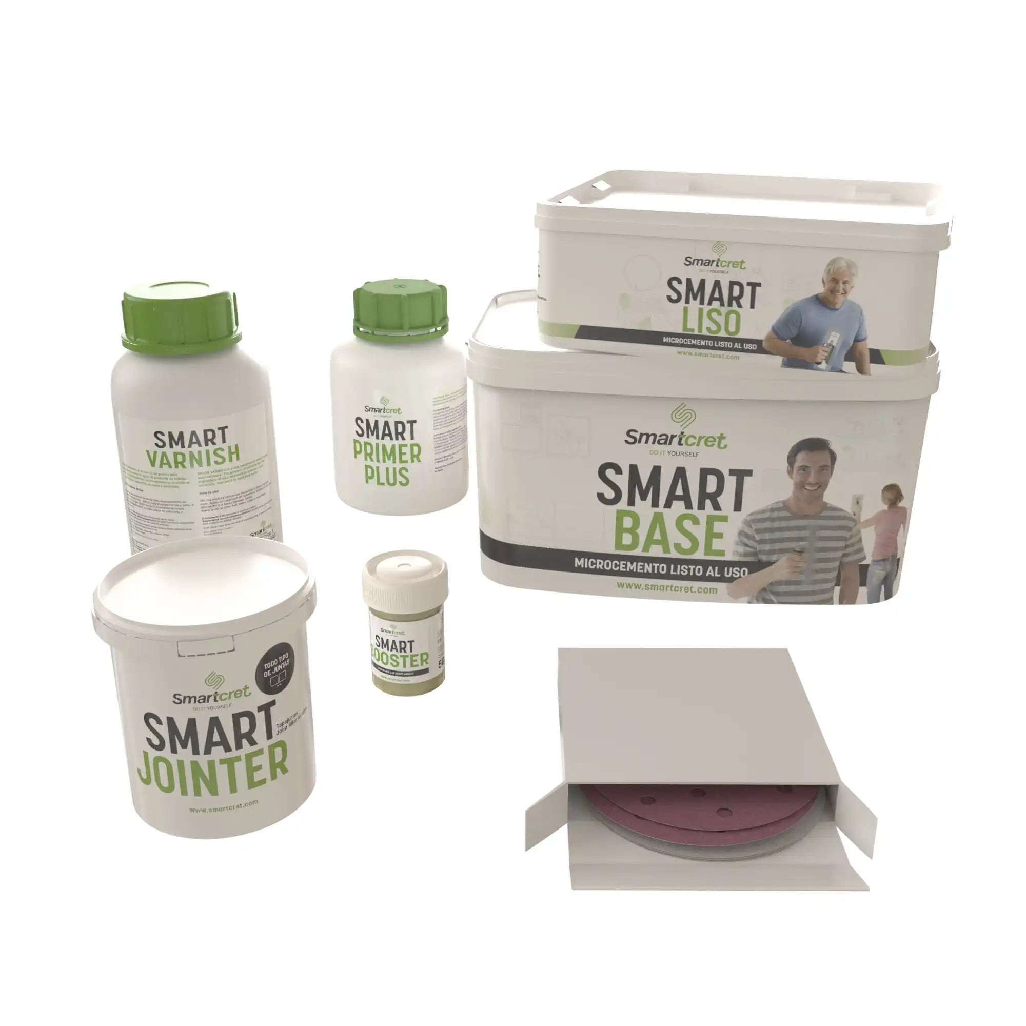 Mini kit microcemento para superficies No absorbentes 4m2. Color café ...