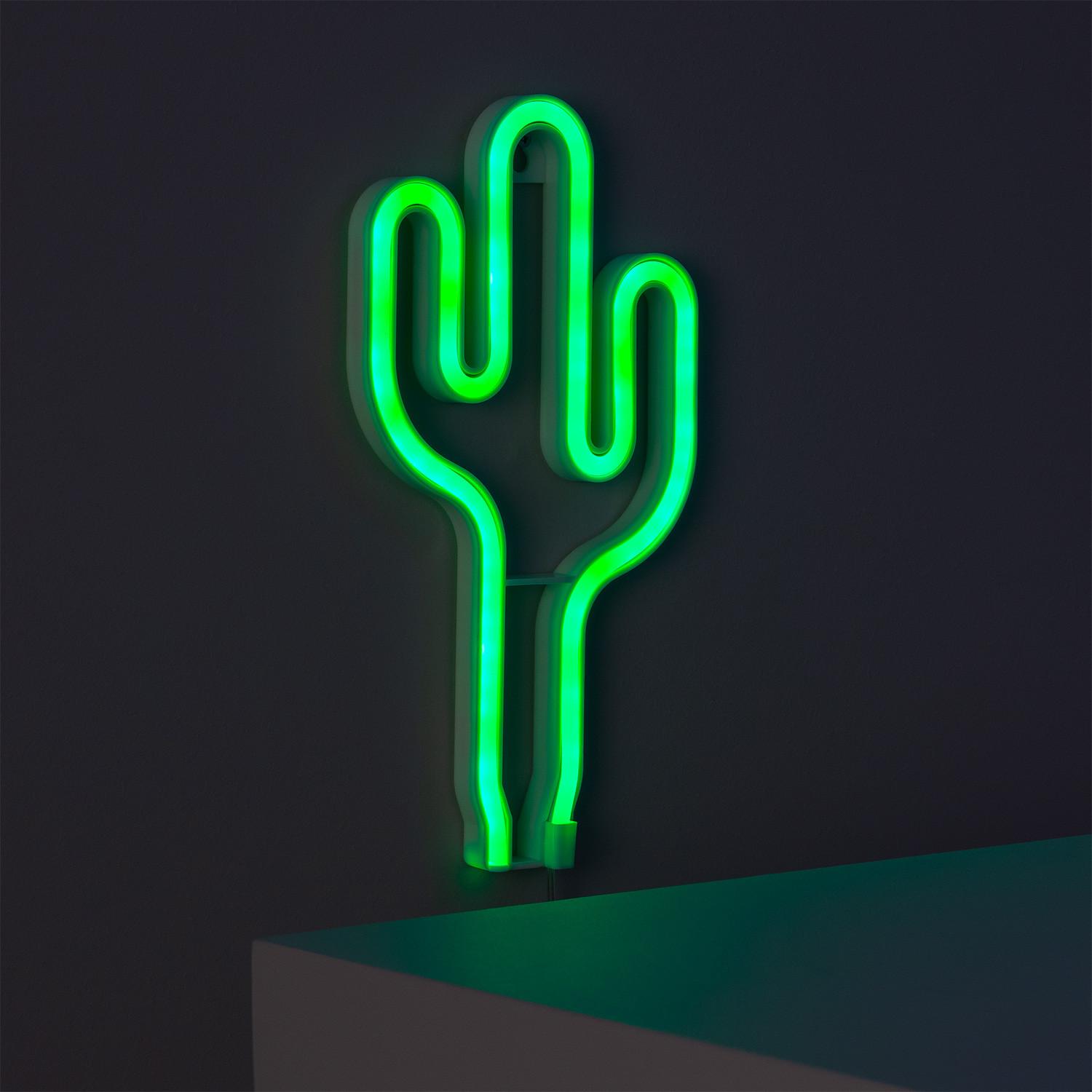 Ledkia Neon LED Cactus con Batteria Verde | Leroy Merlin