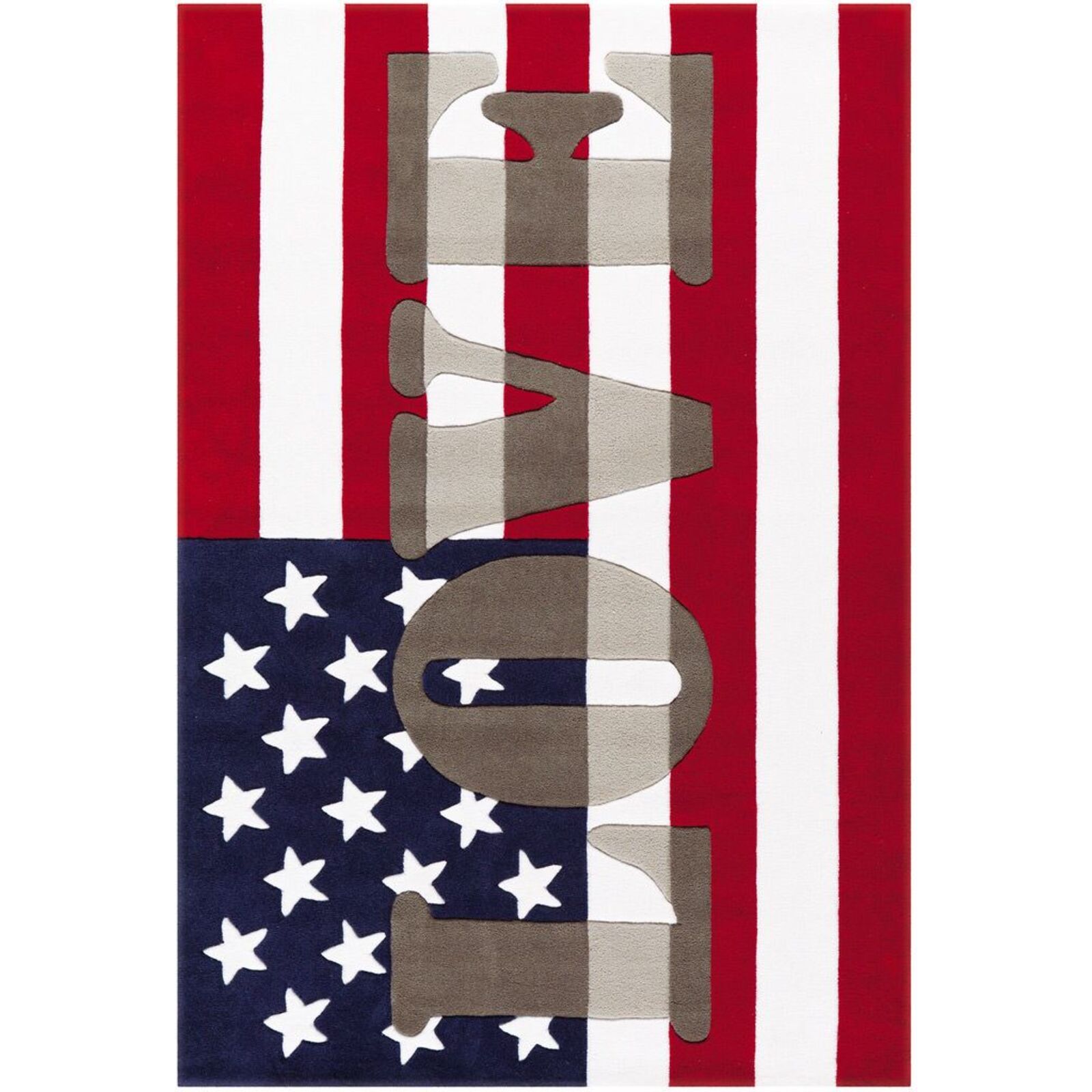 Tapis tufté à la main joy 4129 multicolore usa - 140 x 200 cm | Leroy ...