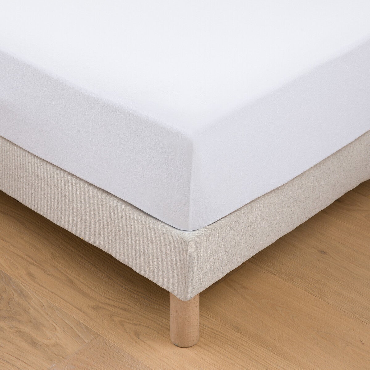 Protège-matelas housse en éponge - Blanc - 90 x 190 cm | Leroy Merlin