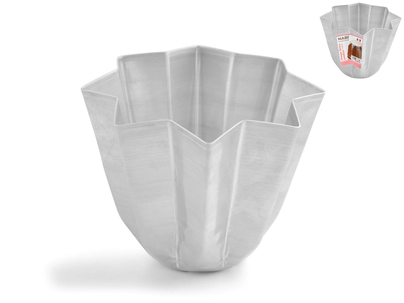 Molde pandoro de aluminio 16,5 cm | Leroy Merlin