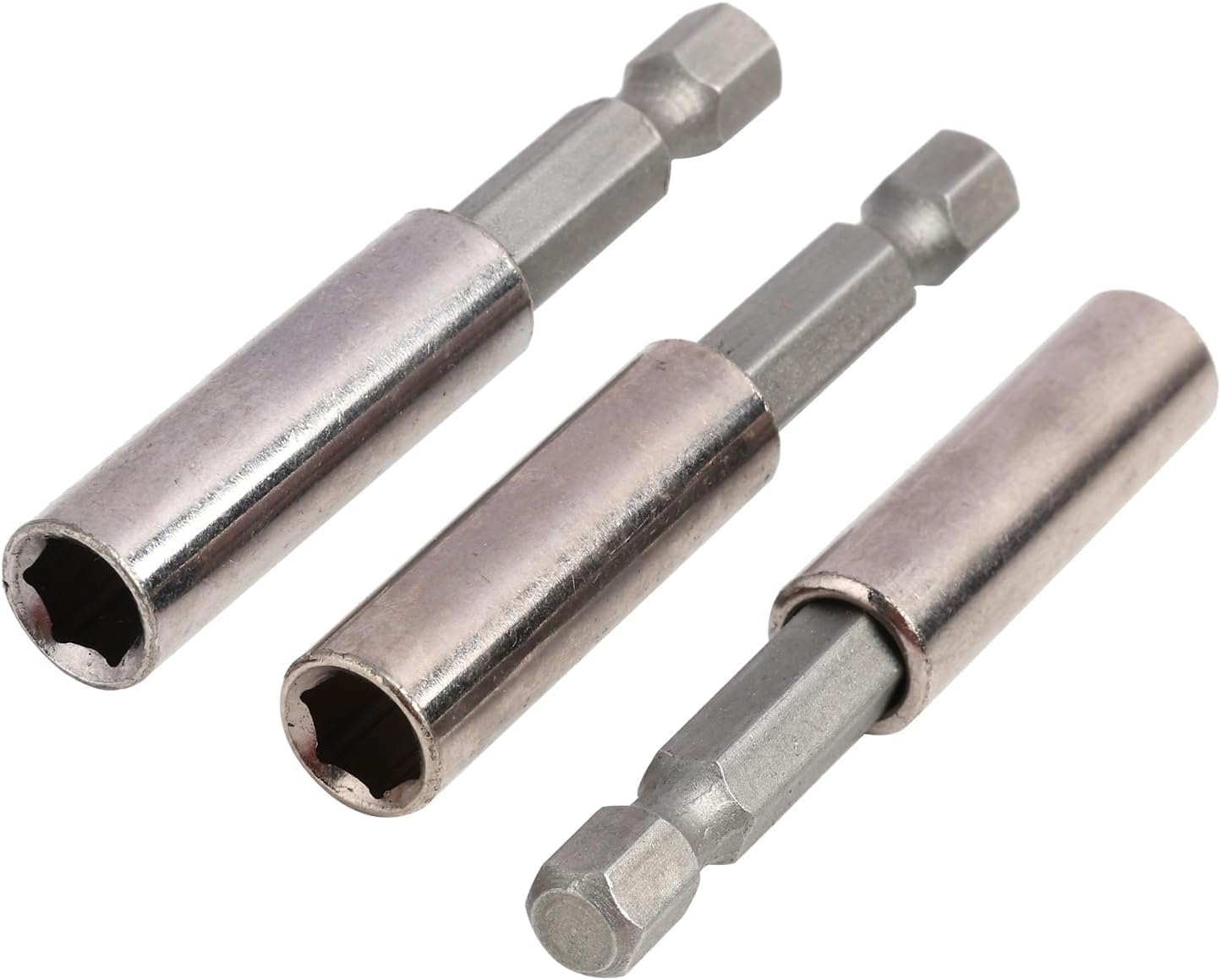 Paquete de 3 portapuntas hexagonales magnéticos para destornilladores y taladros de impacto ...