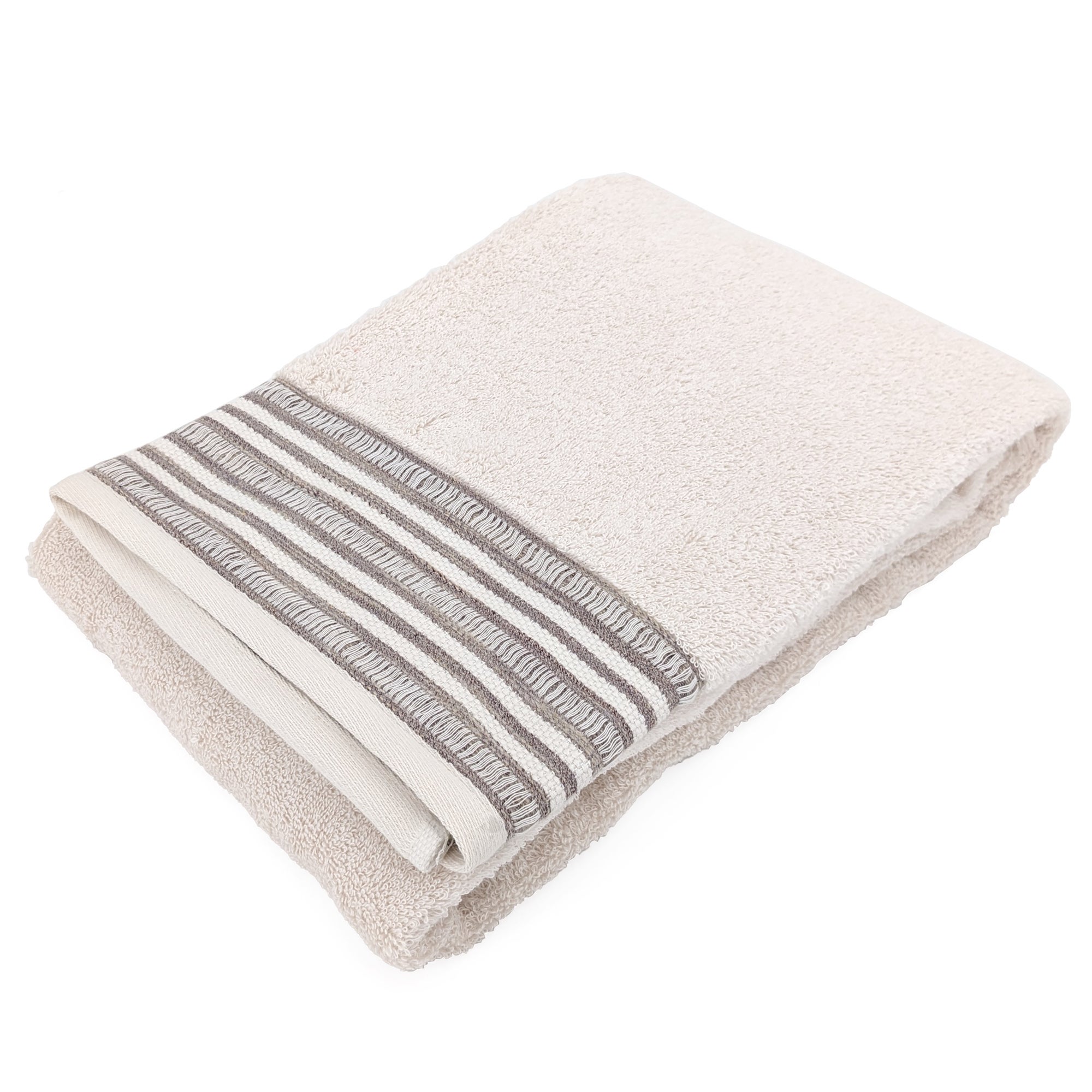 Drap de douche pur coton 70x140 cm 500 g/m2 collection DRY beige ...