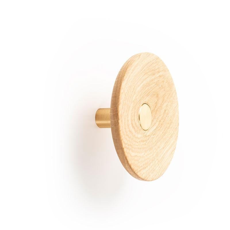 Colgador Zoot 7001-Laton oscuro cepillado / roble / 120 mm | Leroy Merlin