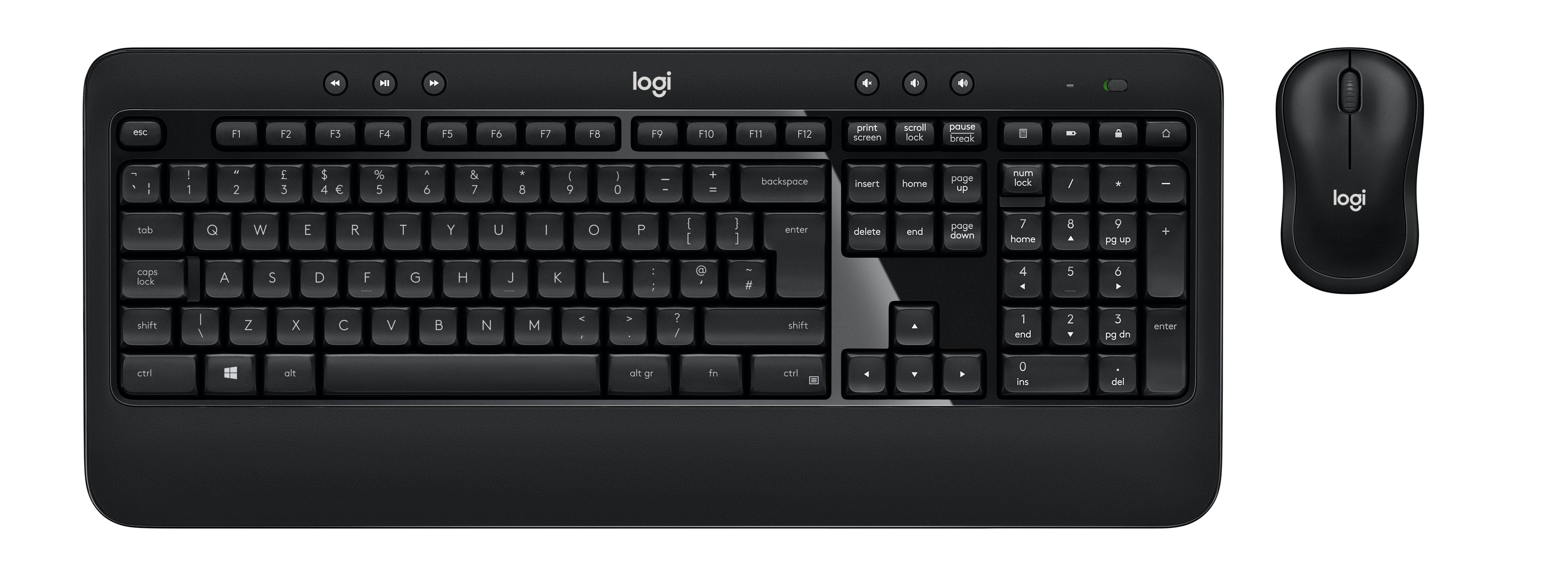 Logitech ADVANCED Combo Wireless Keyboard and Mouse tastiera Mouse ...