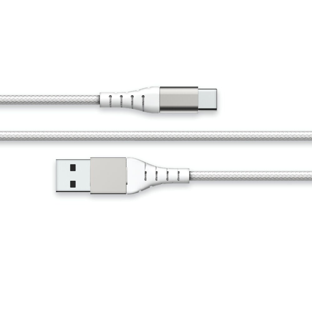 Cable USB A a USB C Big Ben Interactive FPLIAC2MW (2 m) Blanco ...