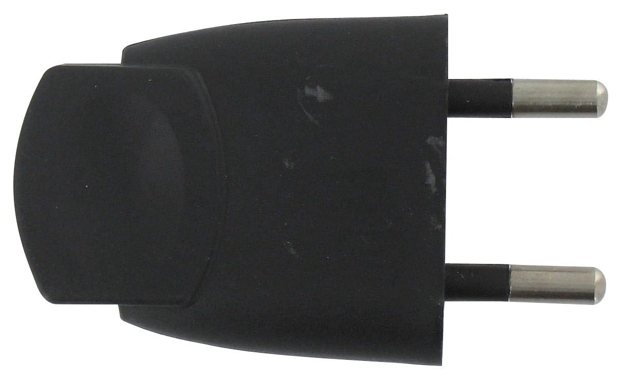 Fiche plastique 2P-6 A Dhome - Mâle - Noir | Leroy Merlin