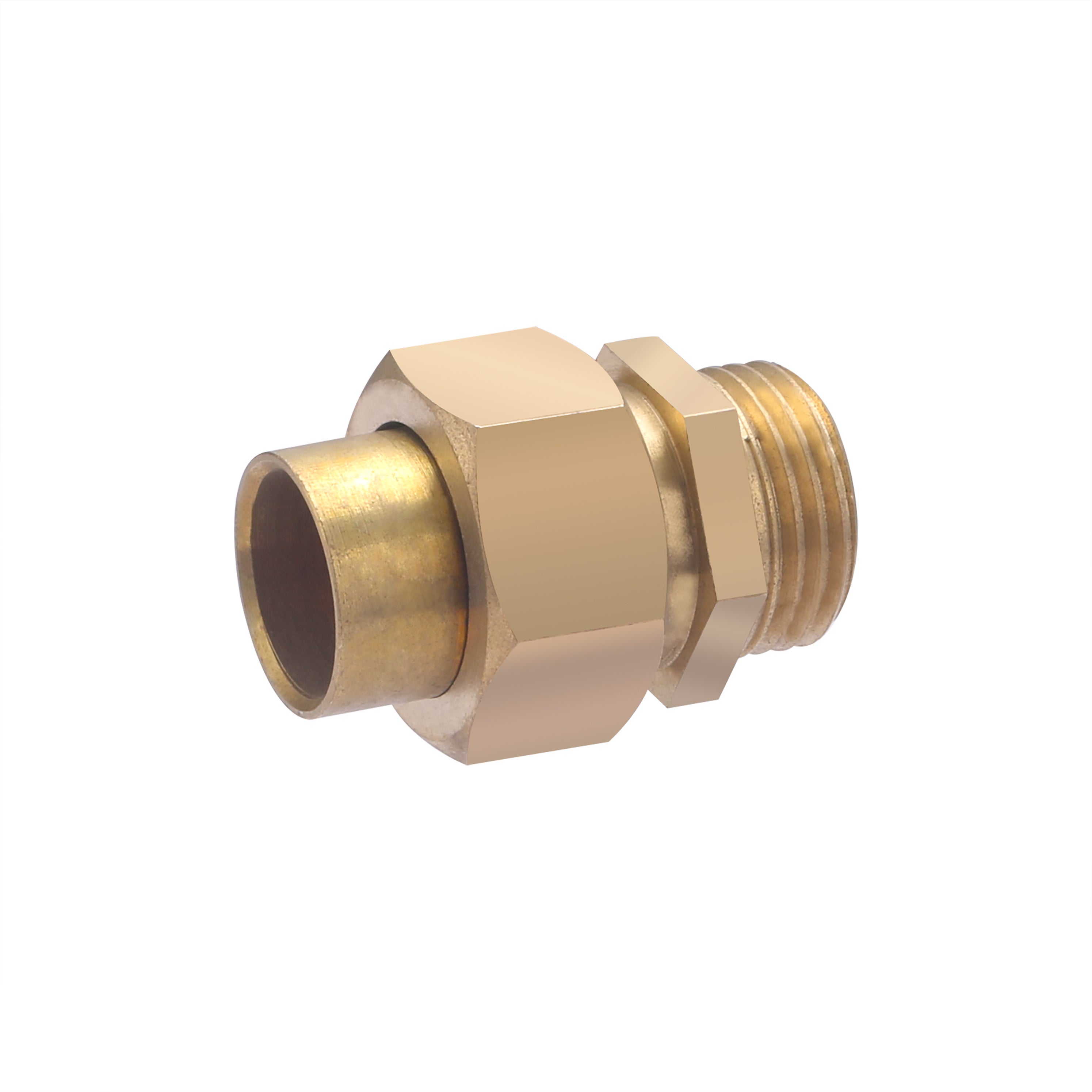 Conector esférico de latón para soldar Ø16 - macho roscado 1/2 QUICK ...