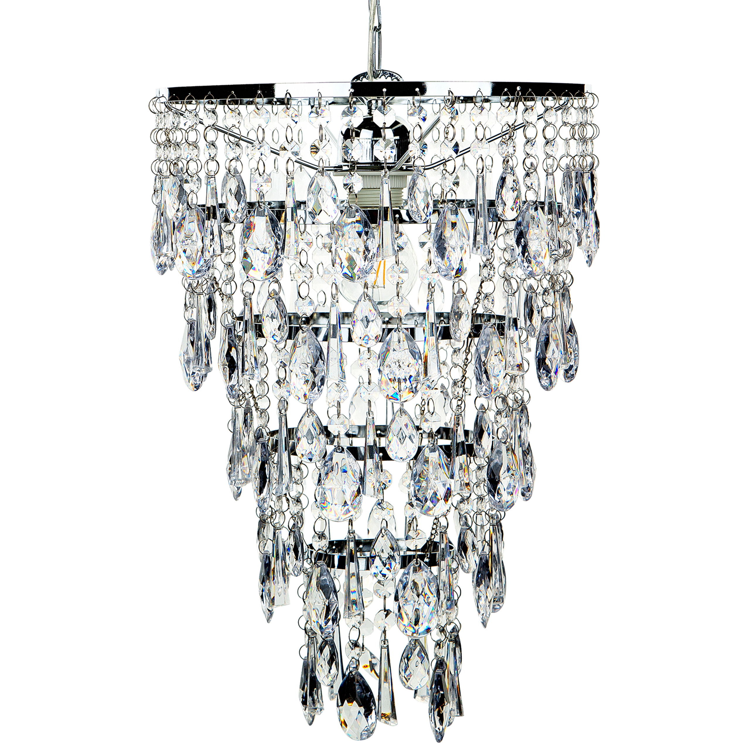 Lustre ENTWASH Métal Argenté | Leroy Merlin