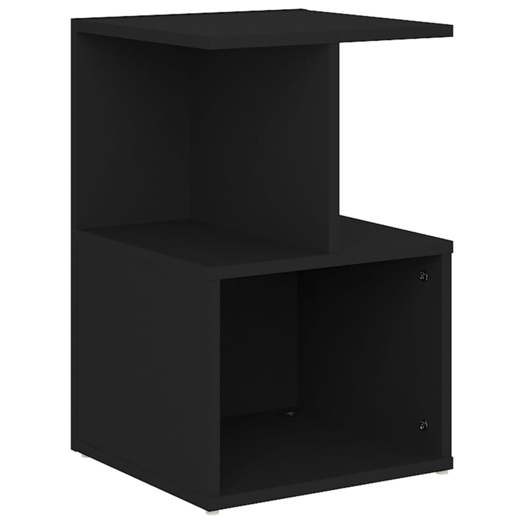 Table de chevet contreplaqué noir 35x35x55 cm - COMFORTXL | Leroy Merlin