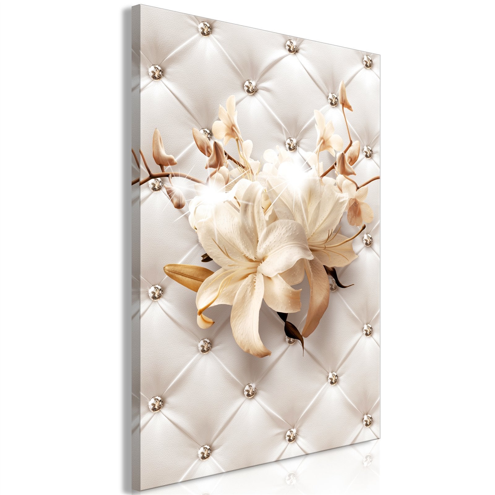 Tableau Diamond Lilies Vertical - 60 x 90 cm | Leroy Merlin