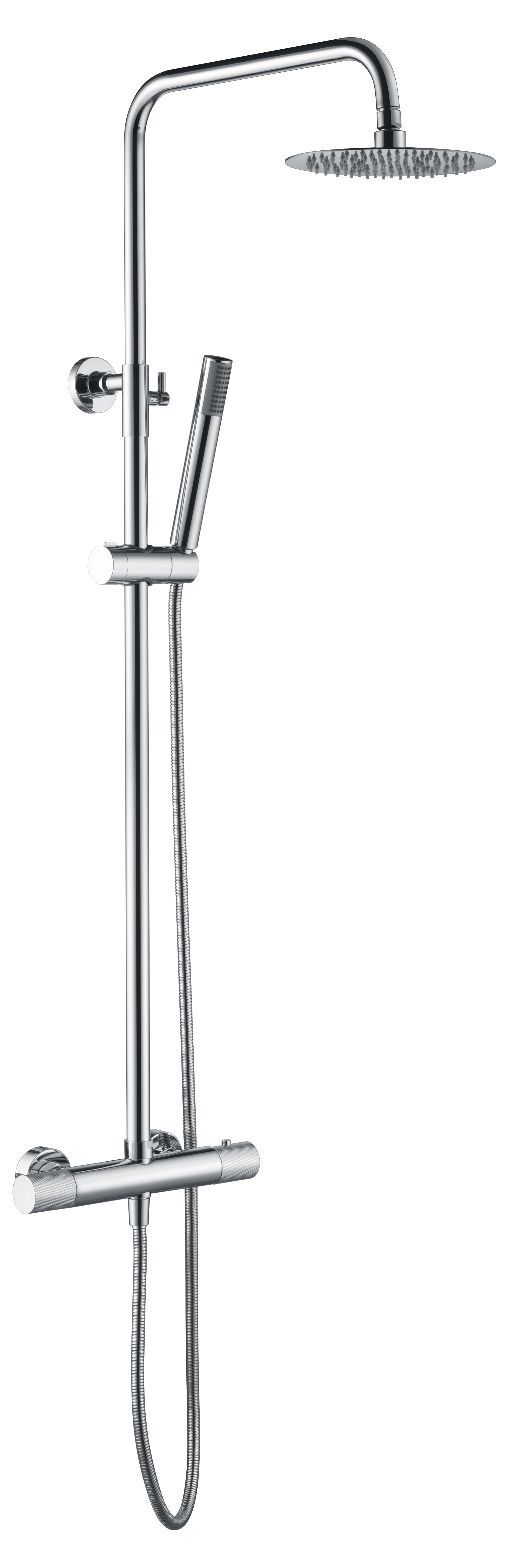 Ensemble de barre de douche thermostatique extensible - Colonne de douche avec pulvérisateur ...