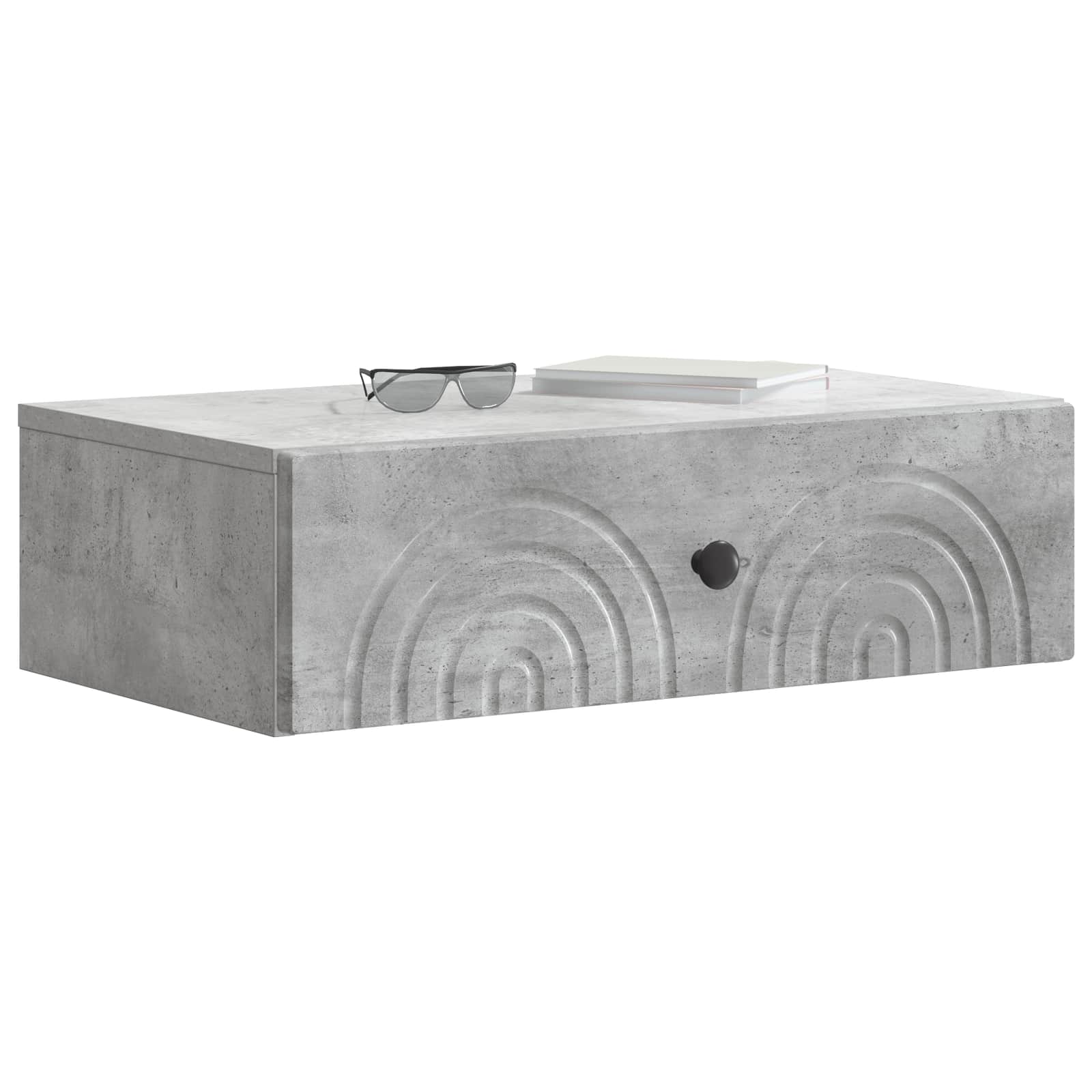 Table d'appoint | Table de canapé | Table auxiliaire murale Gris béton ...