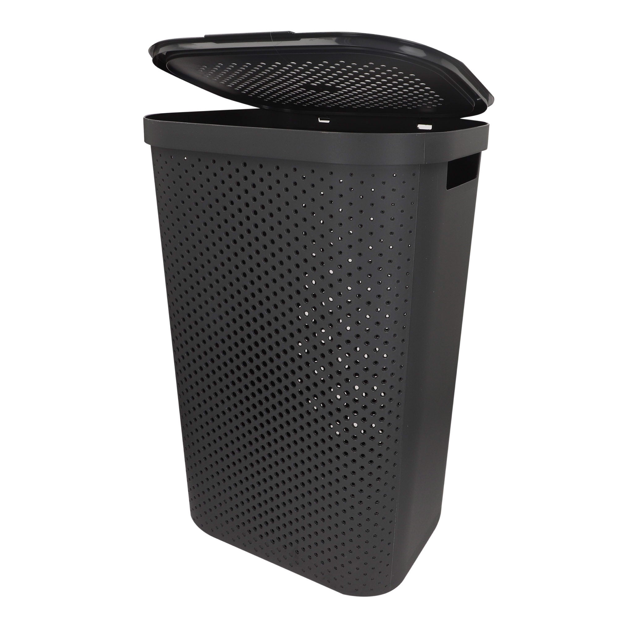 Curver Cesto de ropa sucia Infinity 60L gris con tapa | Leroy Merlin