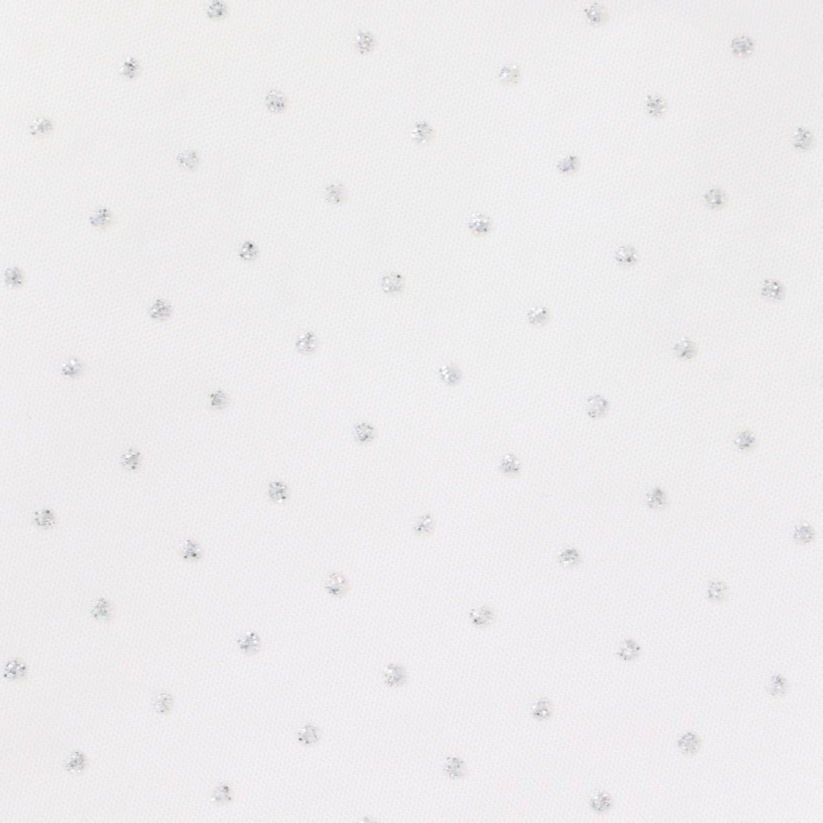 Rideau de douche polyester strass 180x200cm - blanc argente - Tendance ...