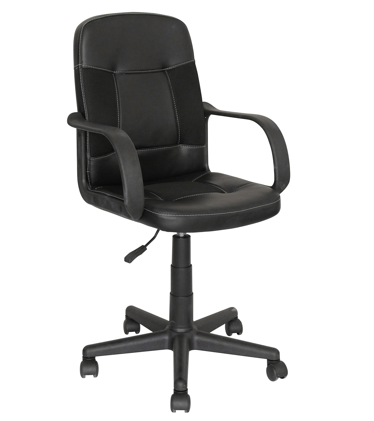 Chaise de bureau largeur 57,5 cm coloris noir, 43,5 x 46,5 cm | Leroy Merlin