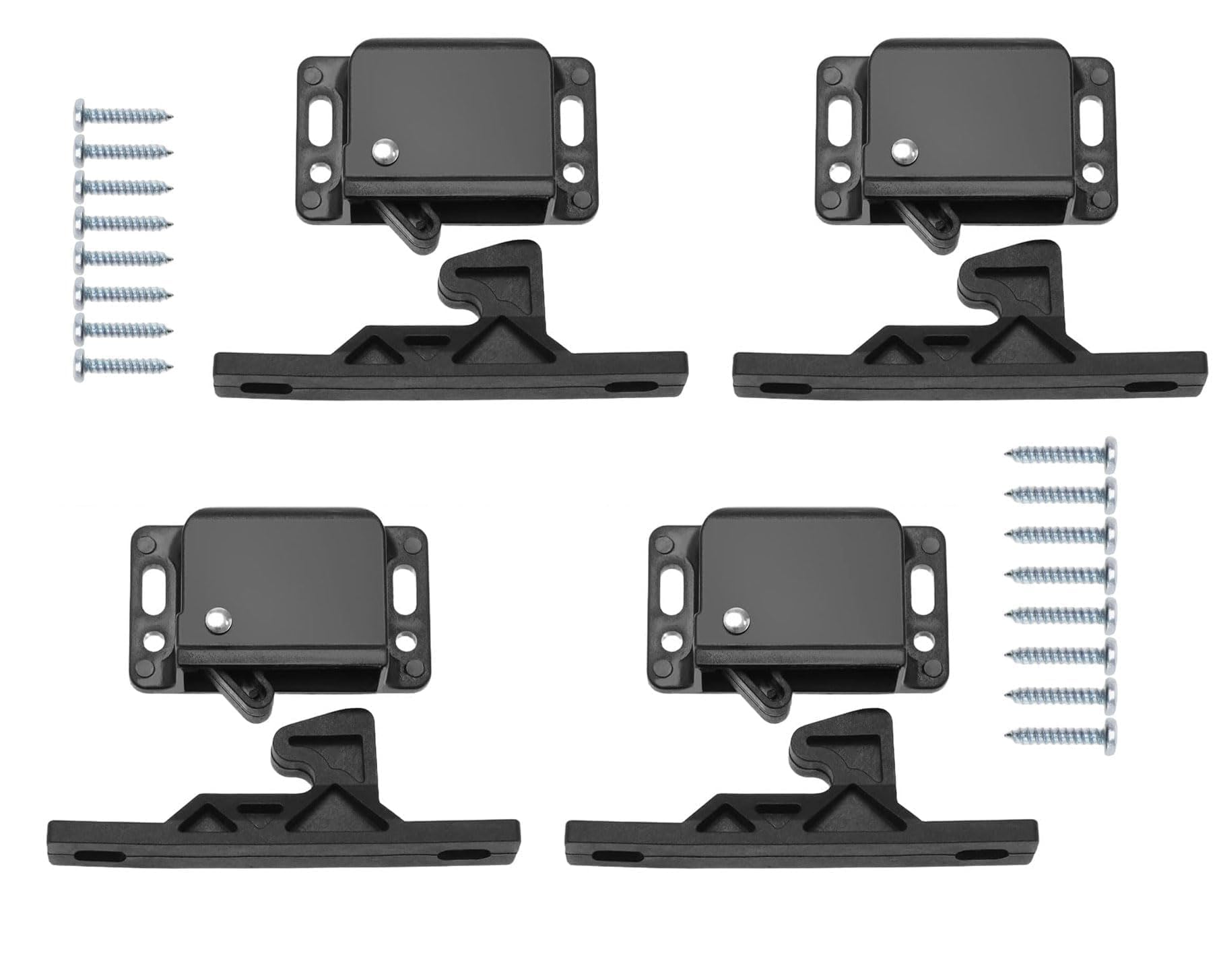Lot de 4 verrous de porte d'armoire pour camping-car, caravane, camping ...