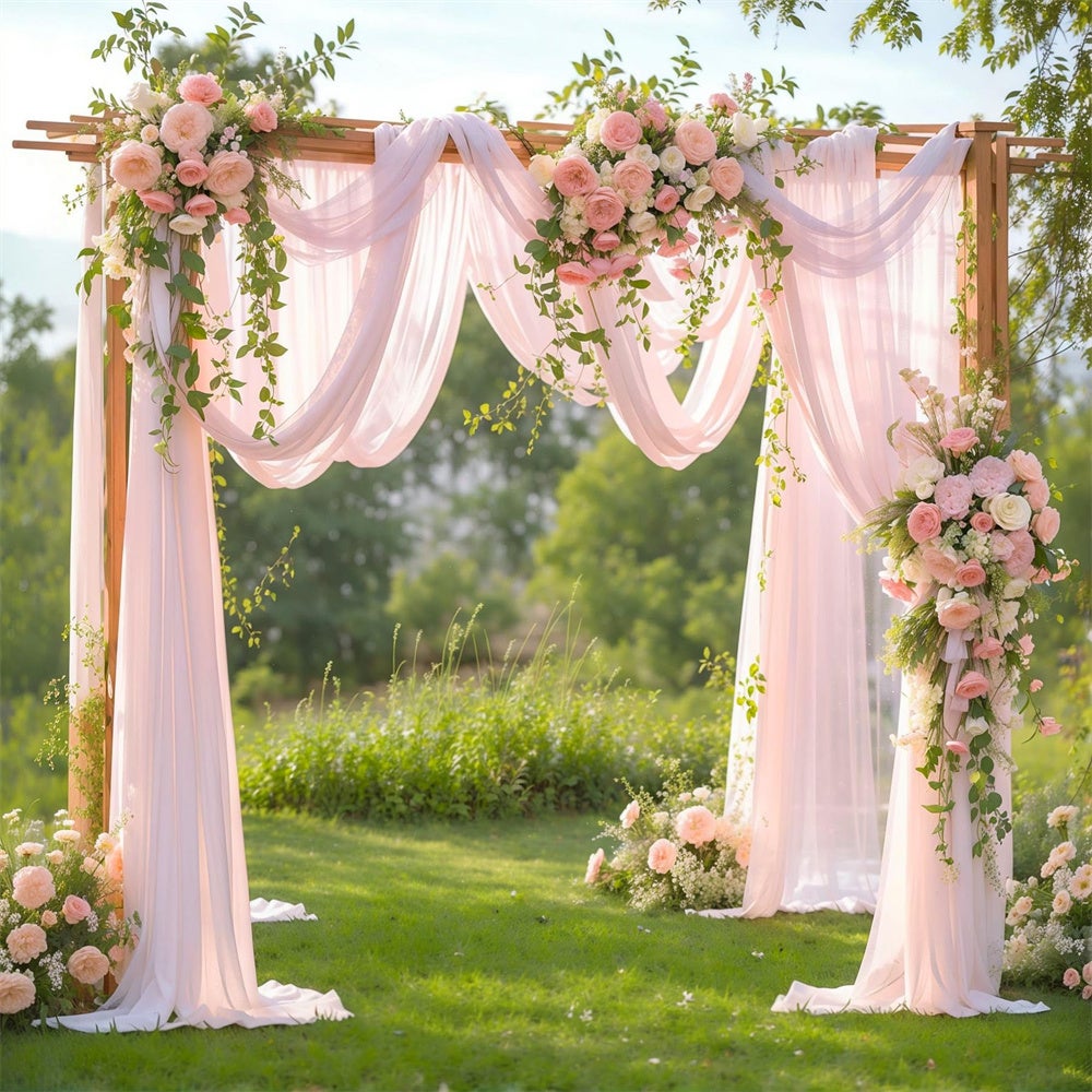 Cortinas de gasa para techo de boda, color rosa, 1,6 x 6 m ...