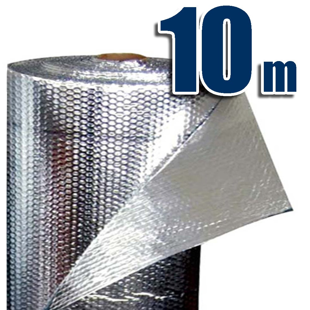 Isolant Thermique Réfléchissant 100% aluminium et bulles (10 x 0,6m ...