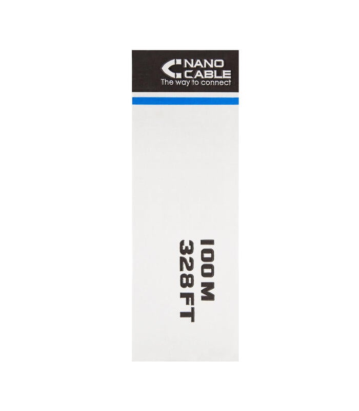 Bobine de c ble rj45 utp nanocable 10.20.0502 cat.6 100m gris | Leroy Merlin