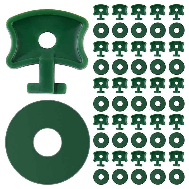 Lot de 100 clips torsadés en plastique pour serre, clips de fixation et ...