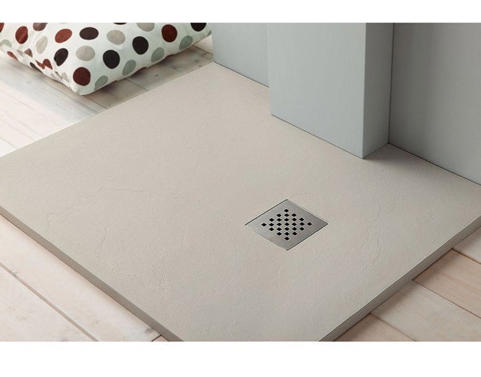 Piatto doccia 90x120 Marmo Resina Slim H2,5 Tamanaco Crema | Leroy Merlin