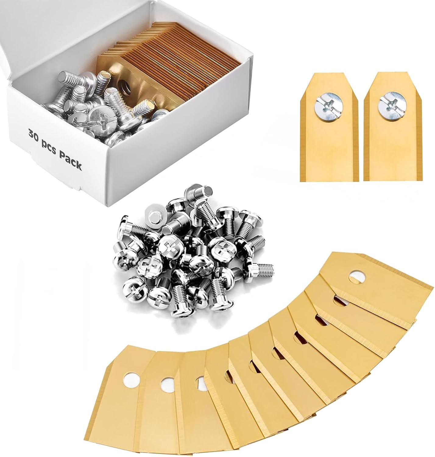 45 Pièces Lame robot tondeuse, Lames en Titane 0,75 mm, Lames de Robot ...