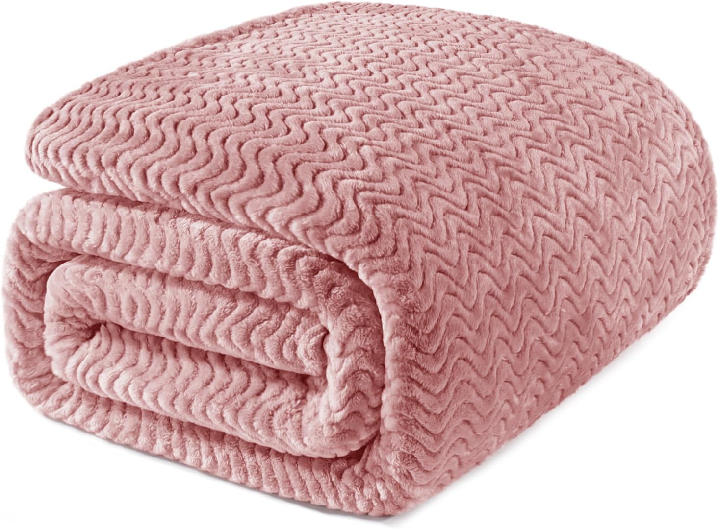 Couverture polaire rose poudré pour canapé-lit, couvertures super ...