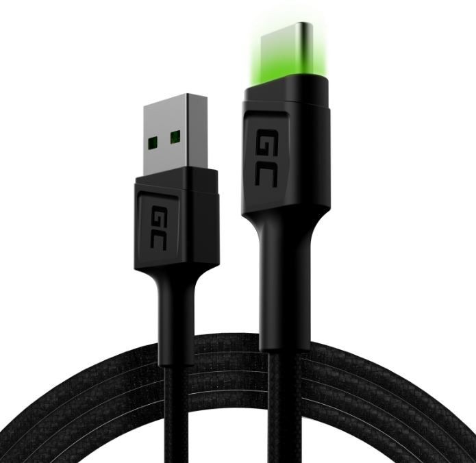 Cable Green Cell Ray USB Cable - USB-C 120cm with green LED backlight ...