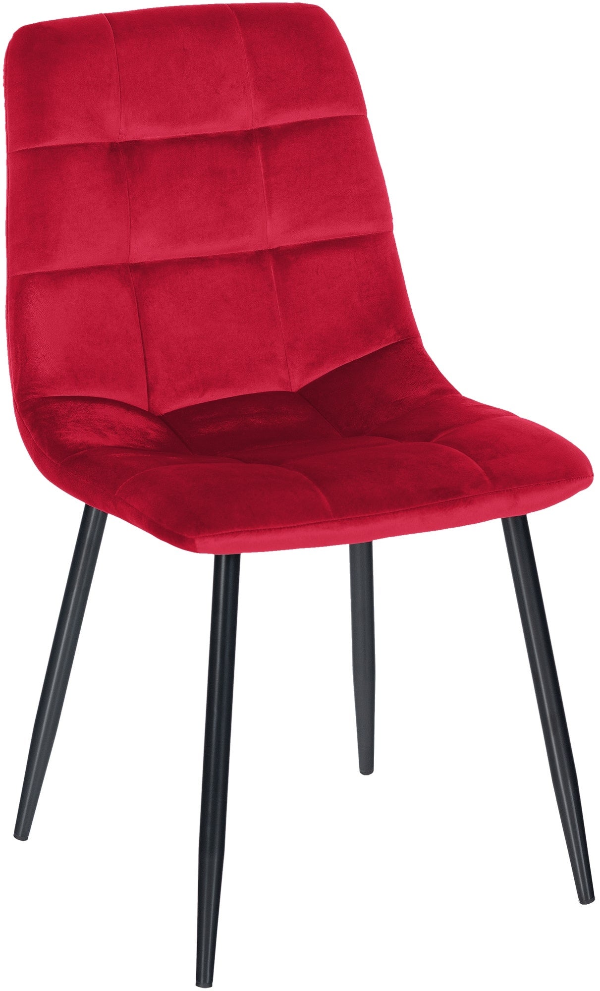 Silla De Comedor Tilde Rojo|Terciopelo | Leroy Merlin