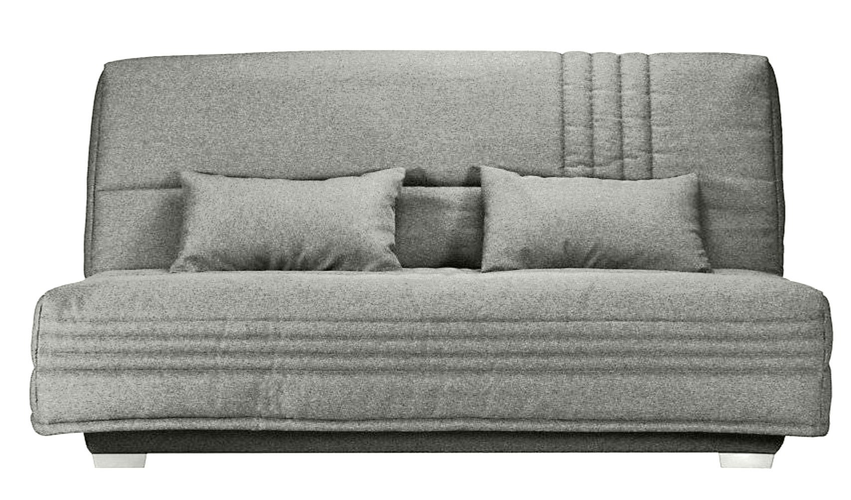 Canapé clic clac tissu avec rangement matelas Sofaconfort 17cm Parko ...
