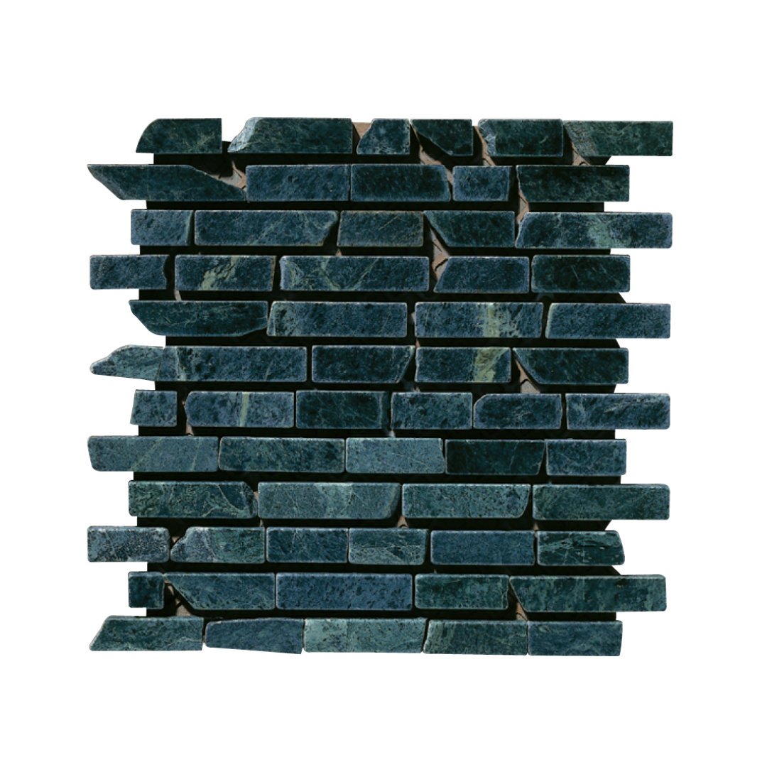 Piedra natural MÁRMOL VERDE MACAEL 27x30cm acabado Anticato | Leroy Merlin