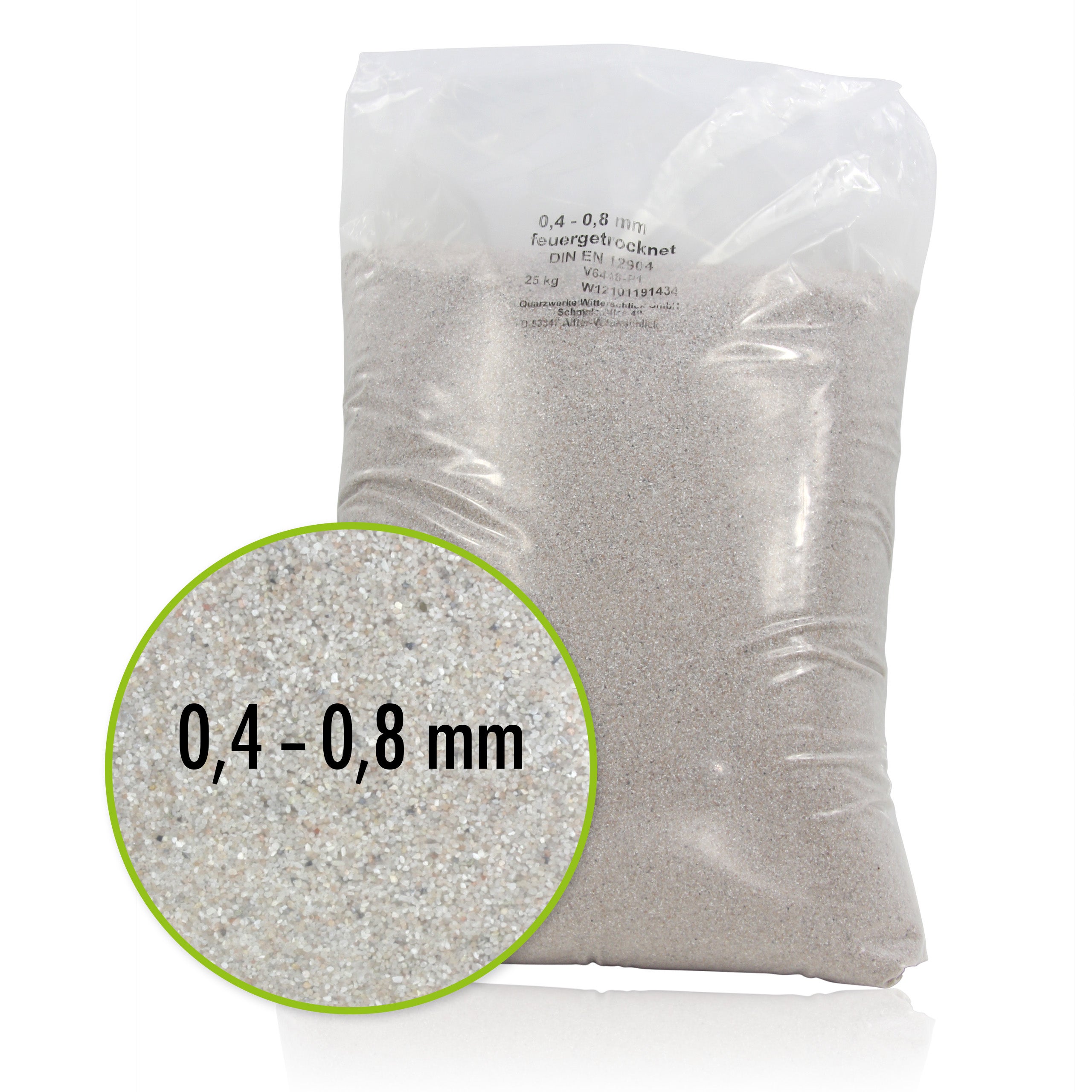 1 x 0,4-0,8mm Sable de Quartz 25kg | Leroy Merlin