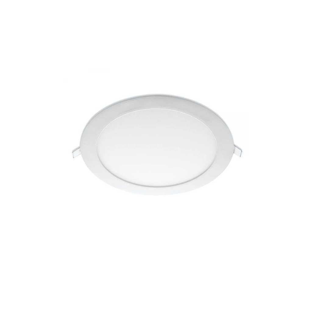 Plafonnier LED Encastrable Extra-Plat Rond 24W 2160lm 160° Ø220mm Blanc - Blanc Naturel 4000K ...