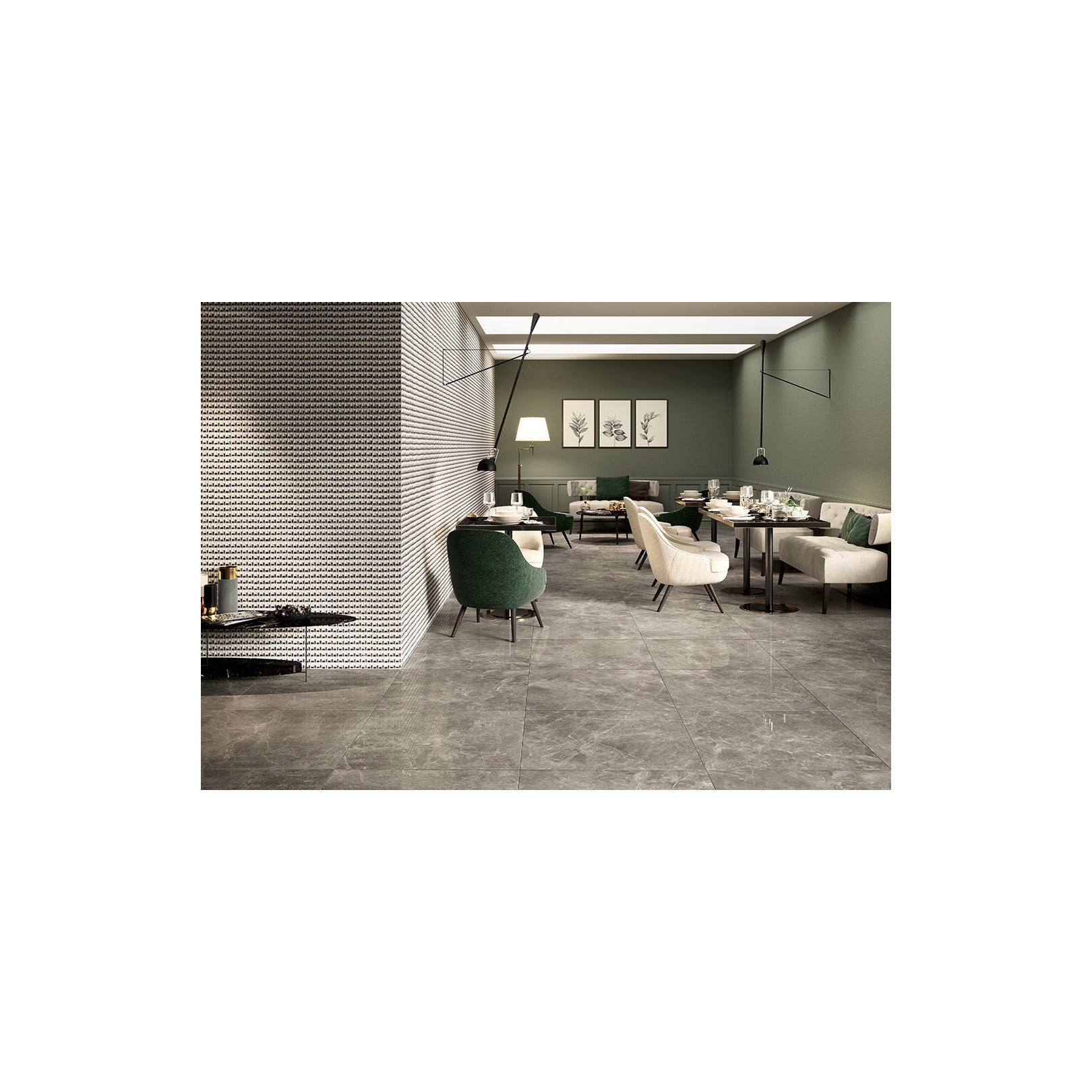 Plinthe Grès cérame effet Marbre MARMOREA 2 / JOLIE GREY - Jolie Grey ...