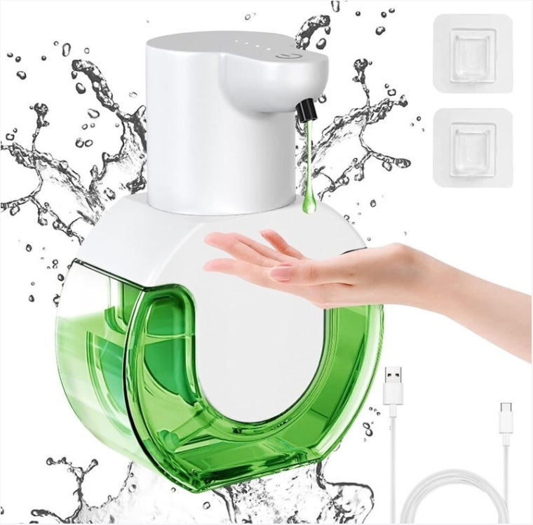 Distributeur automatique de savon, douche Rechargeable USB 430ml ...