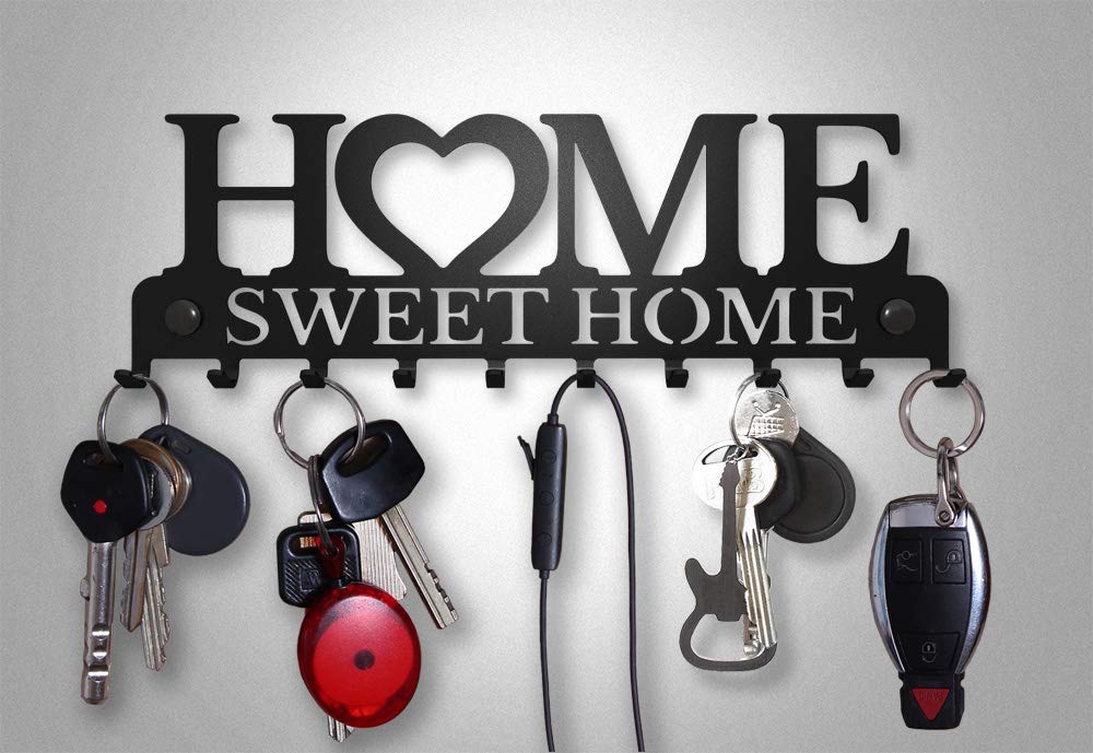 Porte Clef Mural Design, Home Sweet Home Porte Clé Mural, Boite A Clef ...