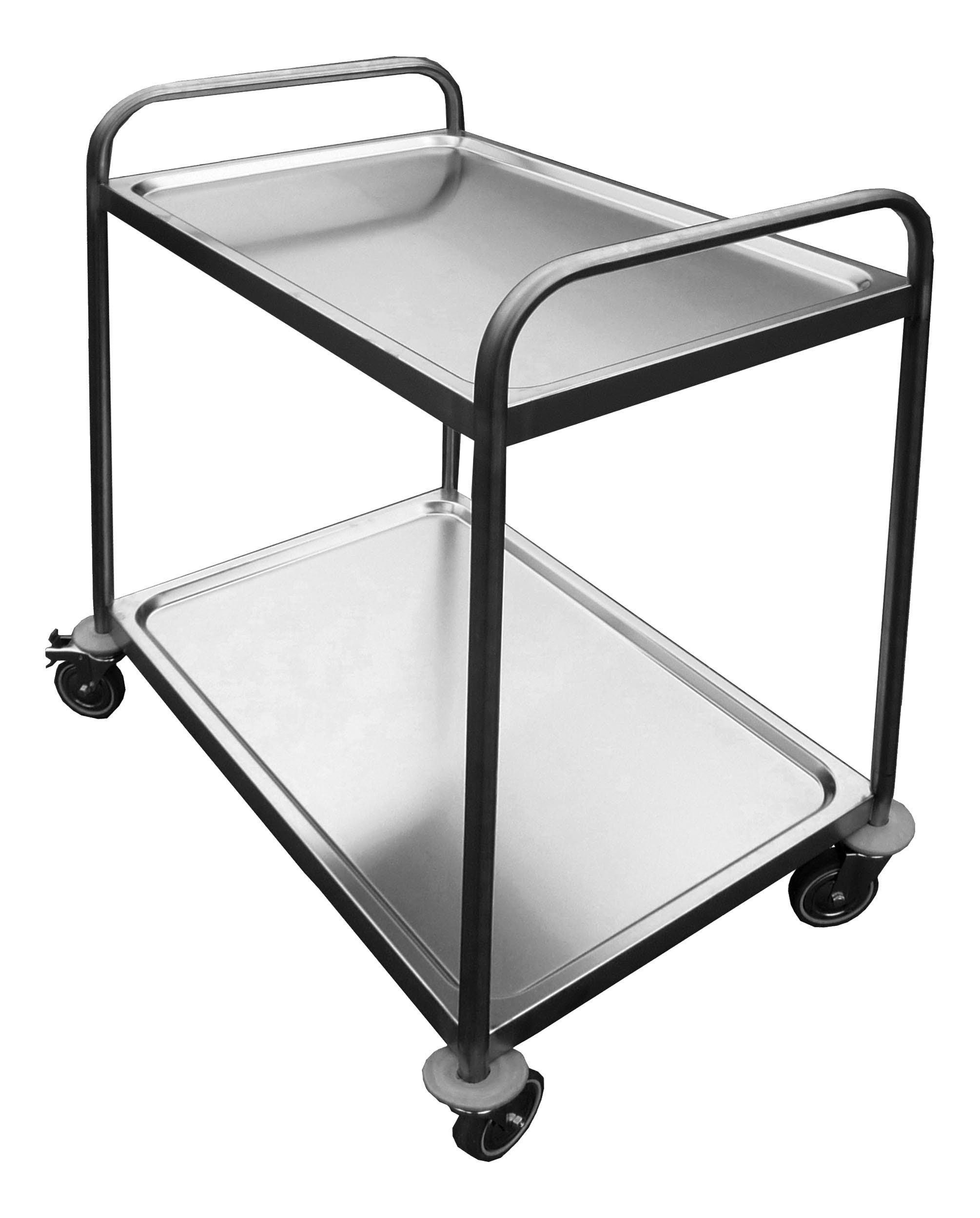 Chariot CHR Inox avec 4 roues - L2G - l80- L0- P58- h96- Inox | Leroy ...
