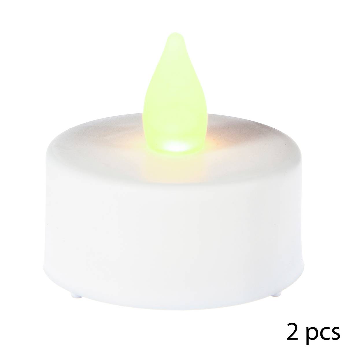 Set di 2 tea light a LED 3,8x3,7cm bianco | Leroy Merlin