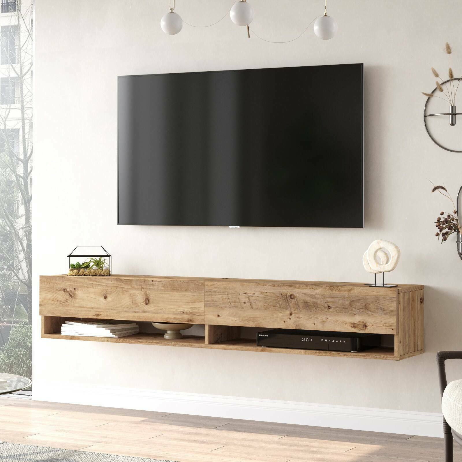Mueble de televisión Eirene, Aparador de salón, Mueble bajo para TV ...
