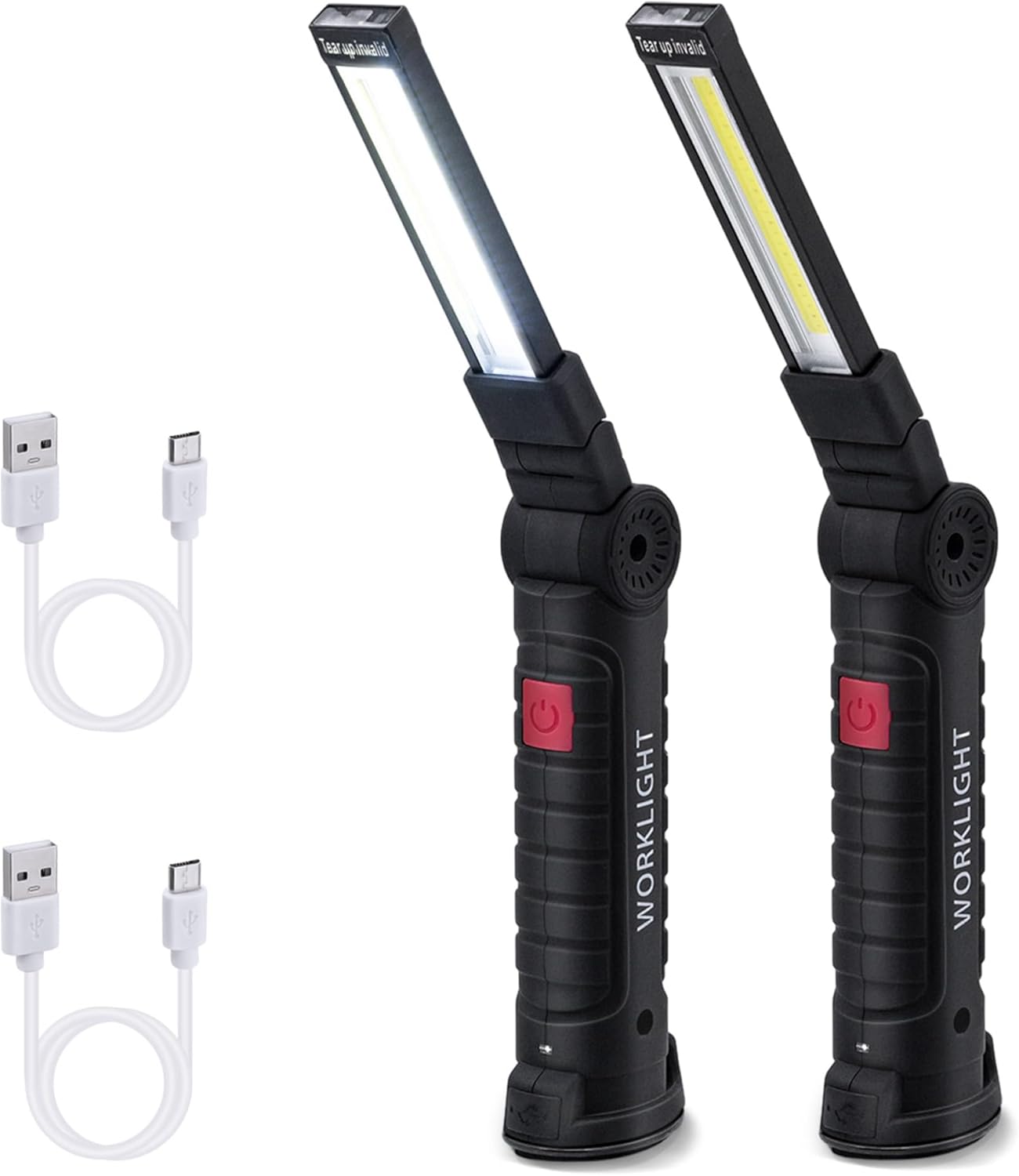 Lampe de Travail, Rechargeable COB Baladeuse LED Ultra Lumineuse avec ...