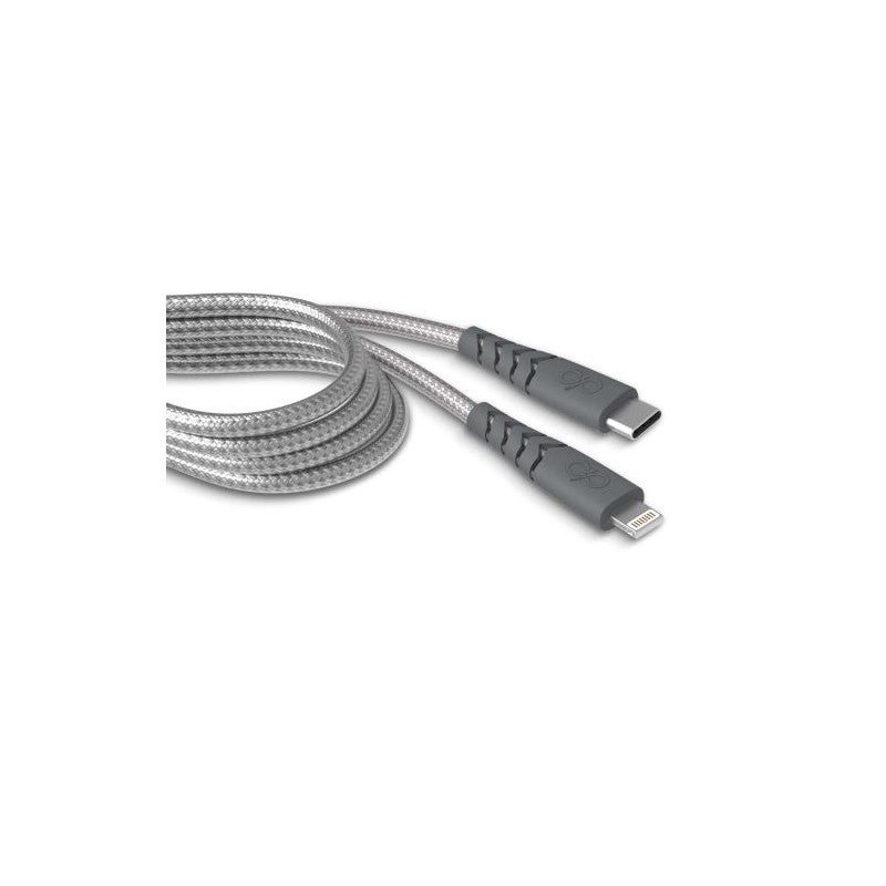 Câble renforcé Force Power USB Type C vers Lightning MFI 2 m Gris ...