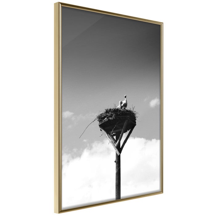 Affiche Murale Encadrée "Presage of Spring" 30 x 45 cm Or | Leroy Merlin