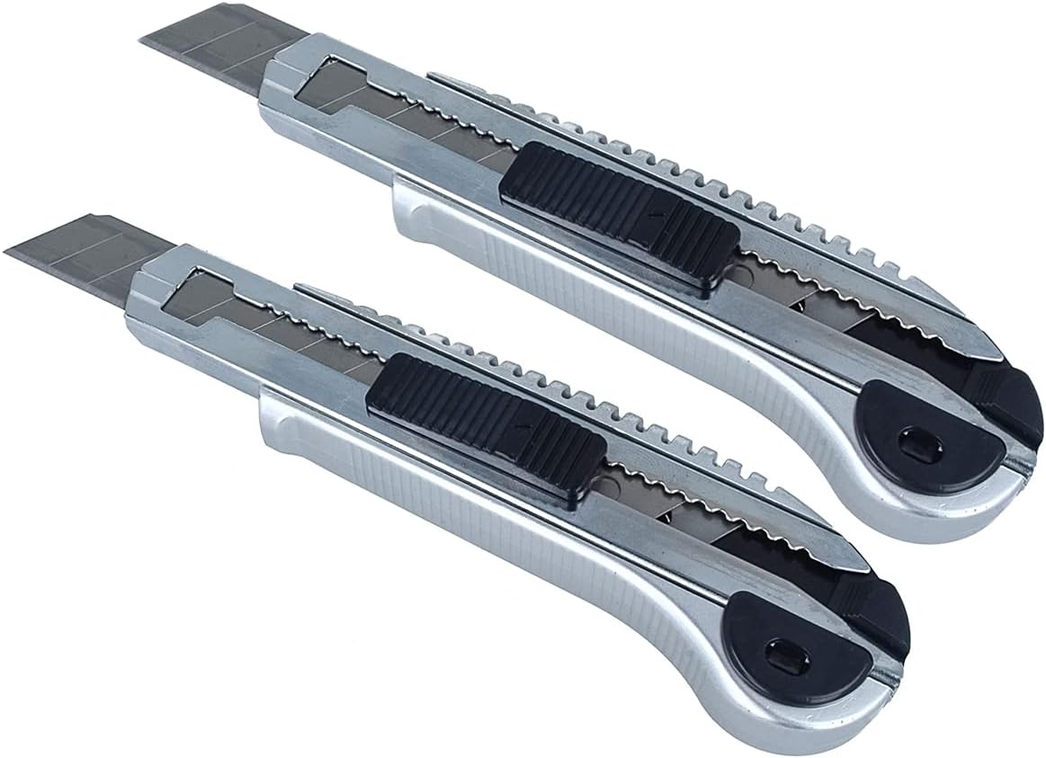 Juego de 2 cutters profesionales, cutter con recambio automático de ...