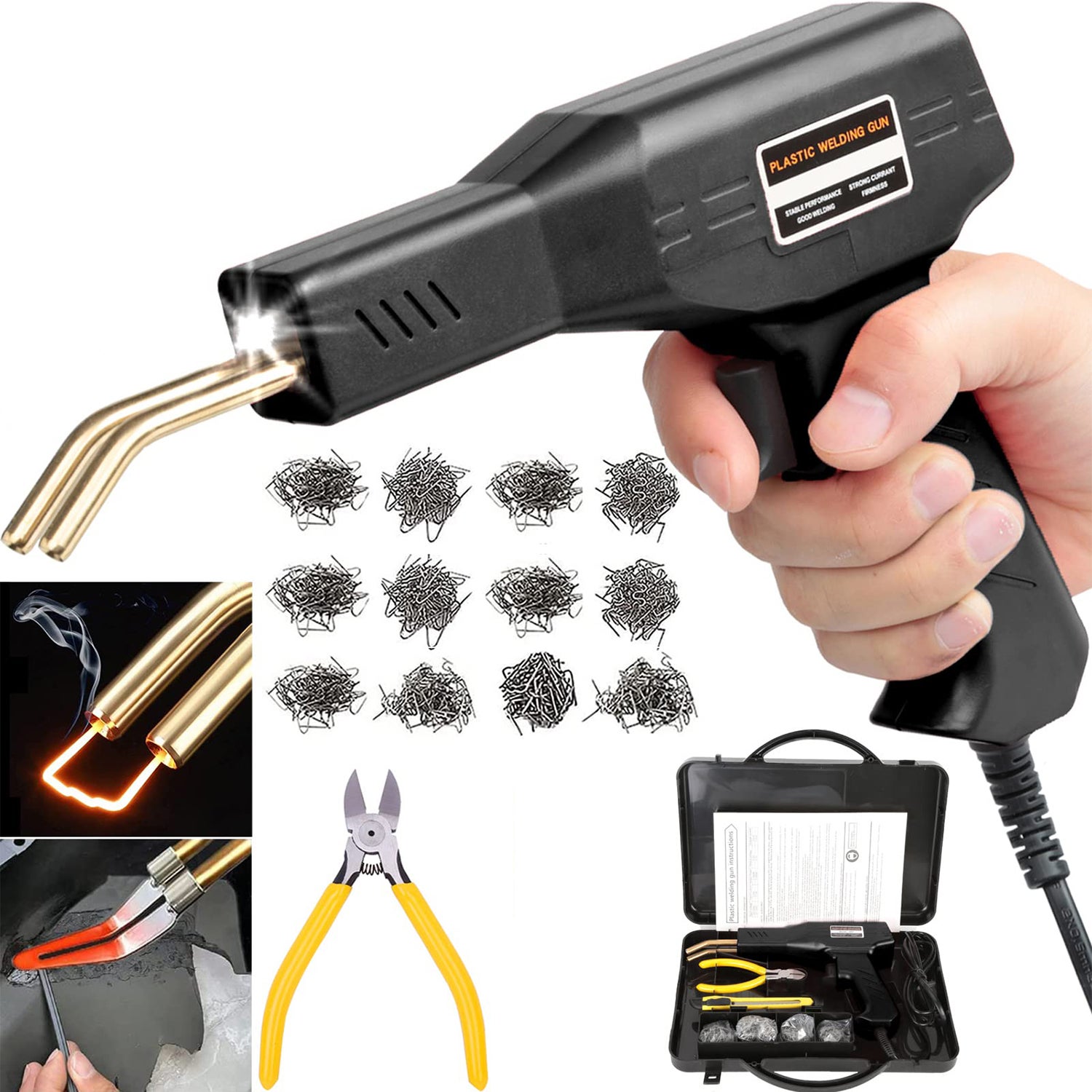 Soudeuse pour plastique, kit de soudure pour plastique avec agrafeuse ...