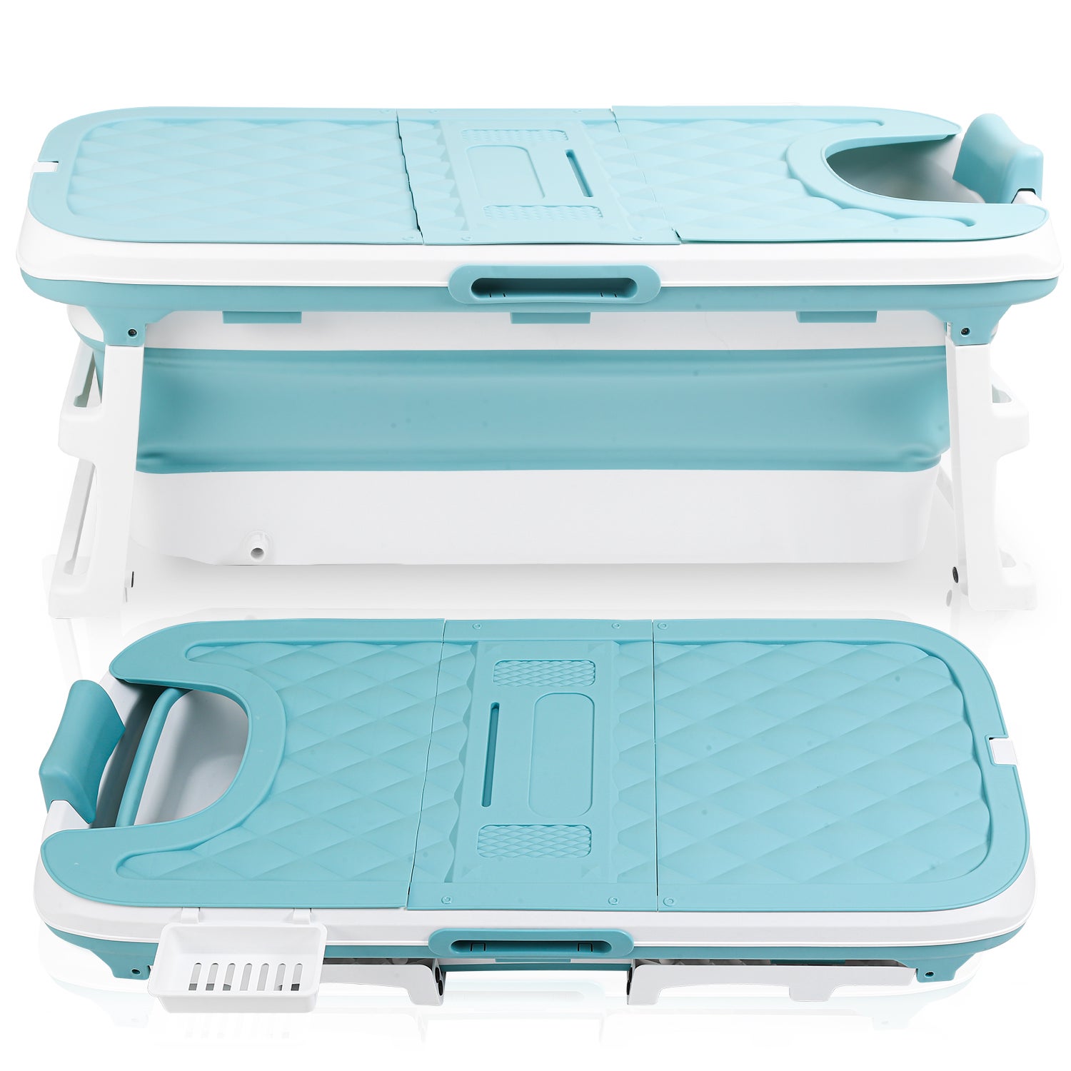 Baignoire Pliable Baignoire Pliante Portable PP+TPE Pliable avec Poignée 149x60x50cm pour Enfant ...