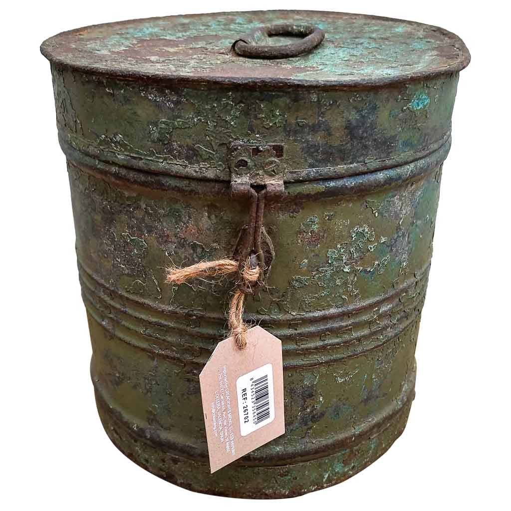 Bidón de metal marrón 24x24x24 | Leroy Merlin