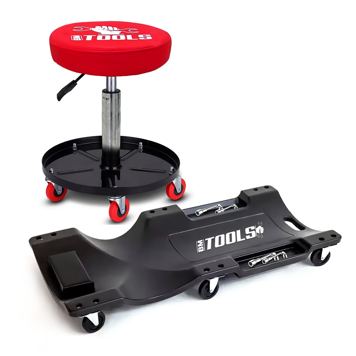 Siège de mécanicien BM TOOLS STOOL siège pivotant à roulettes ...