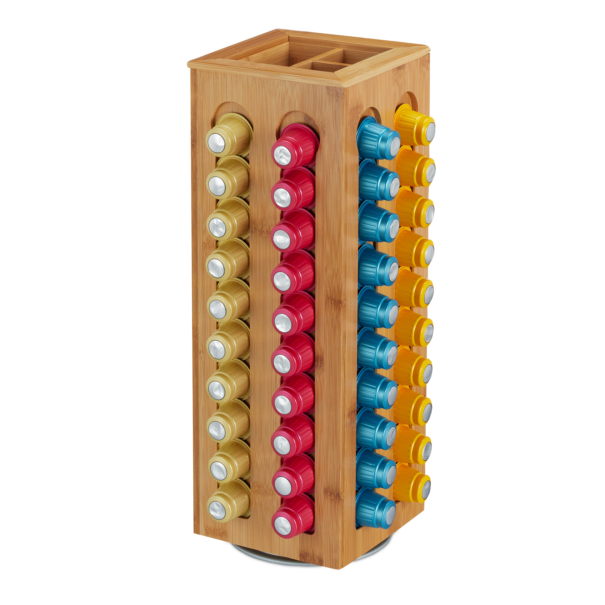 Relaxdays support pour capsules Nespresso, rotatif, porte capsules ...