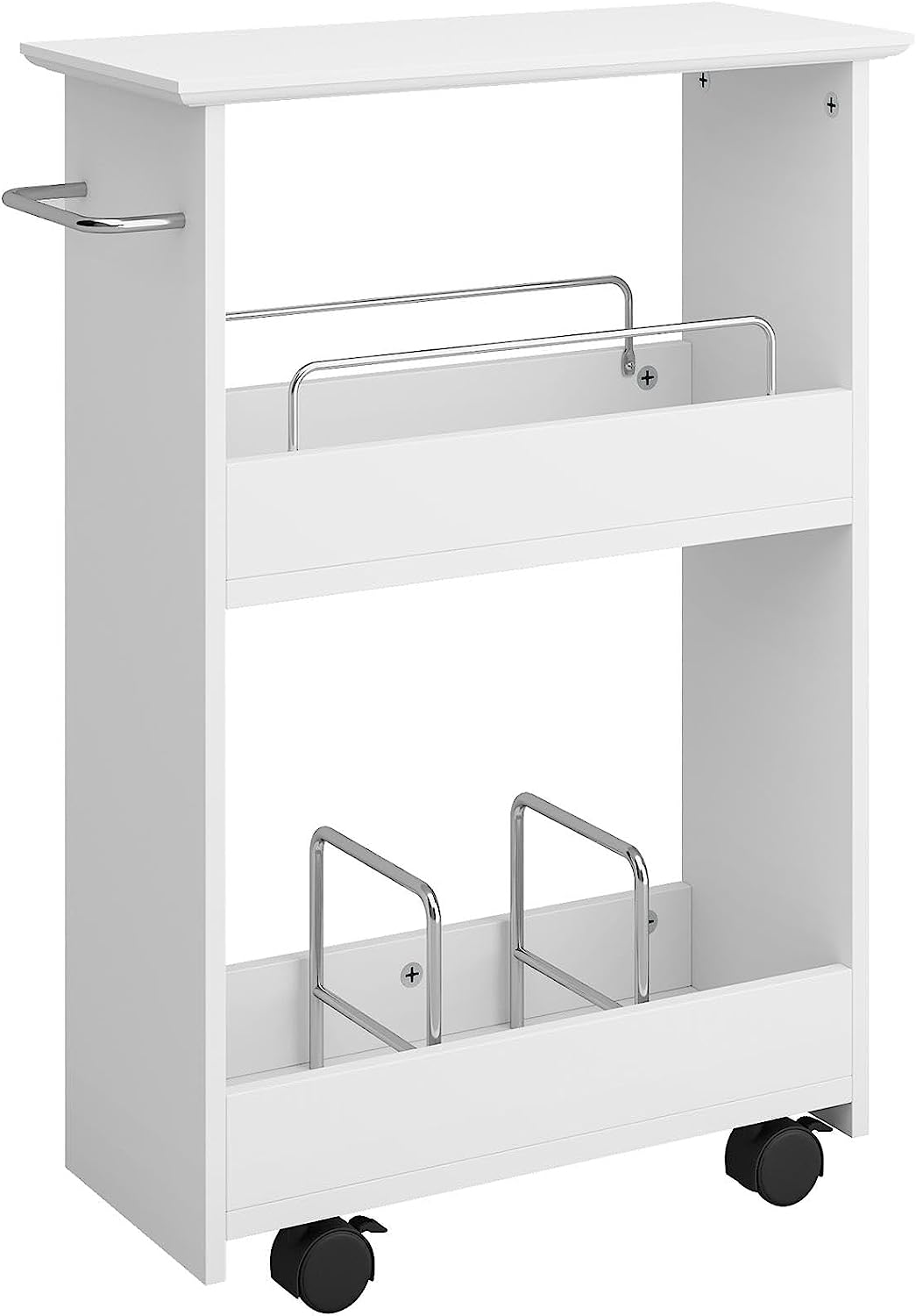 Chariot de Rangement sur roulettes à 3 Niveaux, Chariot de Stockage ...
